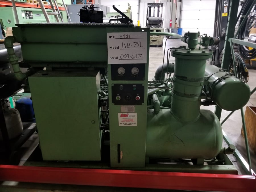 Sullair 16B-75L Compressor - Used Equipment